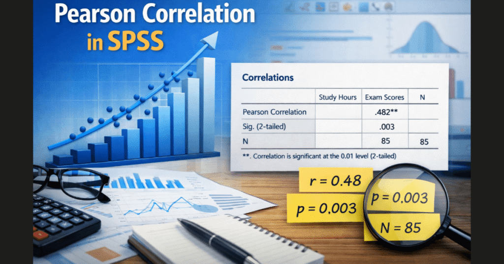How To run and Interpret Pearson Correlation in SPSS